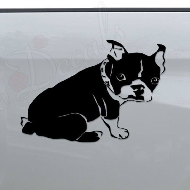 Boston Terrier Window Decal - Etsy