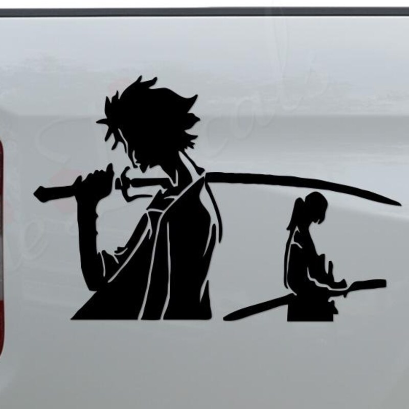 Samurai Sword Anime Decal - Etsy