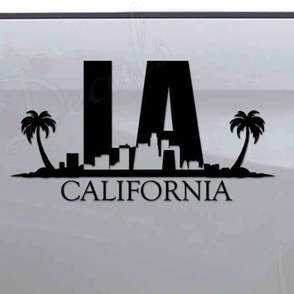 Los Angeles Wall Decal - Etsy