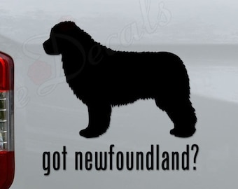 Newfoundland Dog Car Decal - Etsy