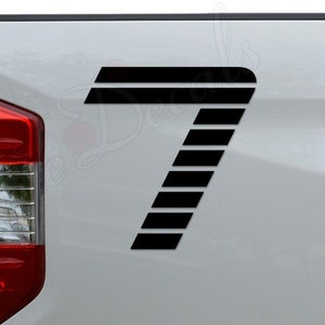 Racing Race Number 7 Style 1 Go Kart Helmet Die Cut Vinyl Decal Sticker ...