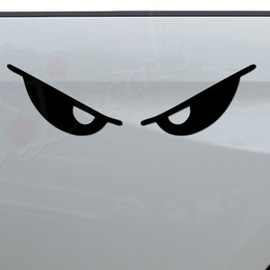 Mean Angry Alert Eyes Stare Look Die Cut Vinyl Decal Sticker for Car ...