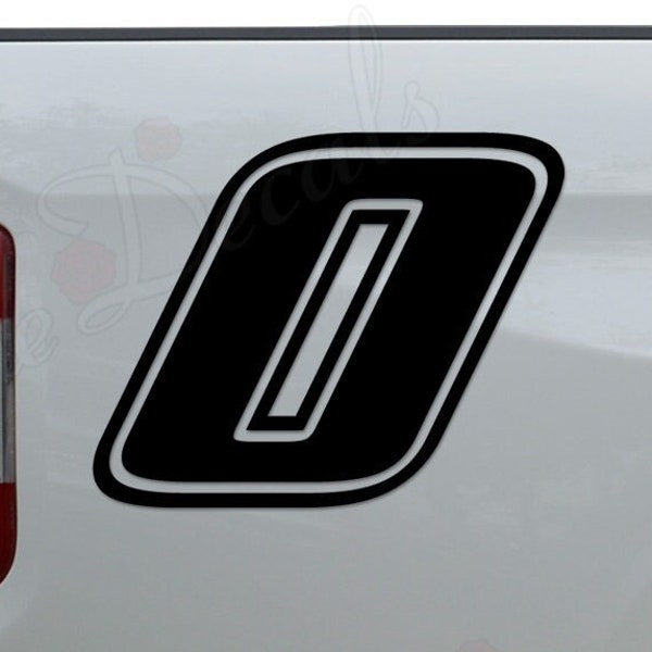 Number 0 Sticker - Etsy