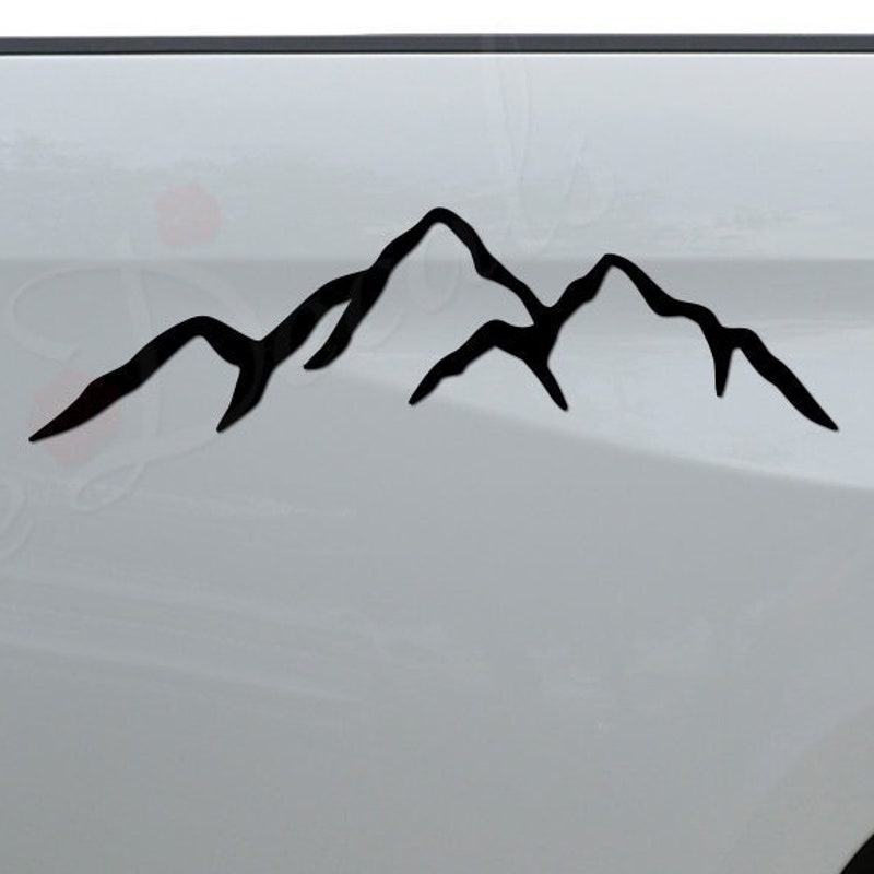 Mountain Car Decal - Etsy