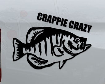 Crappie Vinyl Decal - Etsy