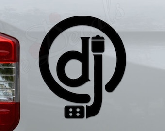 Dj Turntable Vinyl Decal Sticker Bumper Car Truck Window - Etsy
