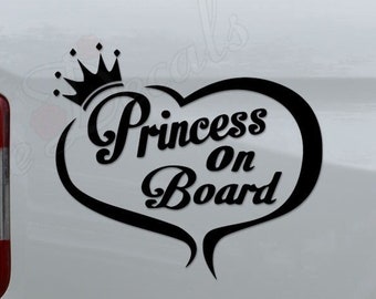 Princess on Board - Etsy