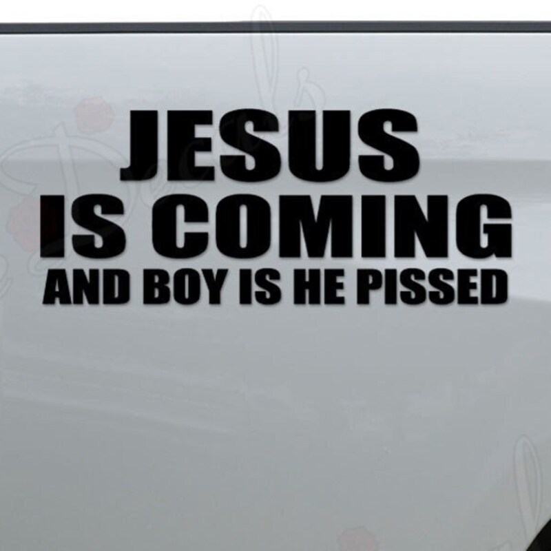 Jesus is Coming Car Sticker - Etsy