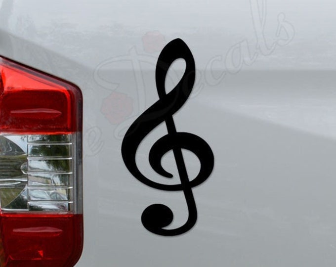 Music Note Vinyl Laptop Decal, Music Sticker, Band Phone Case, Car ...