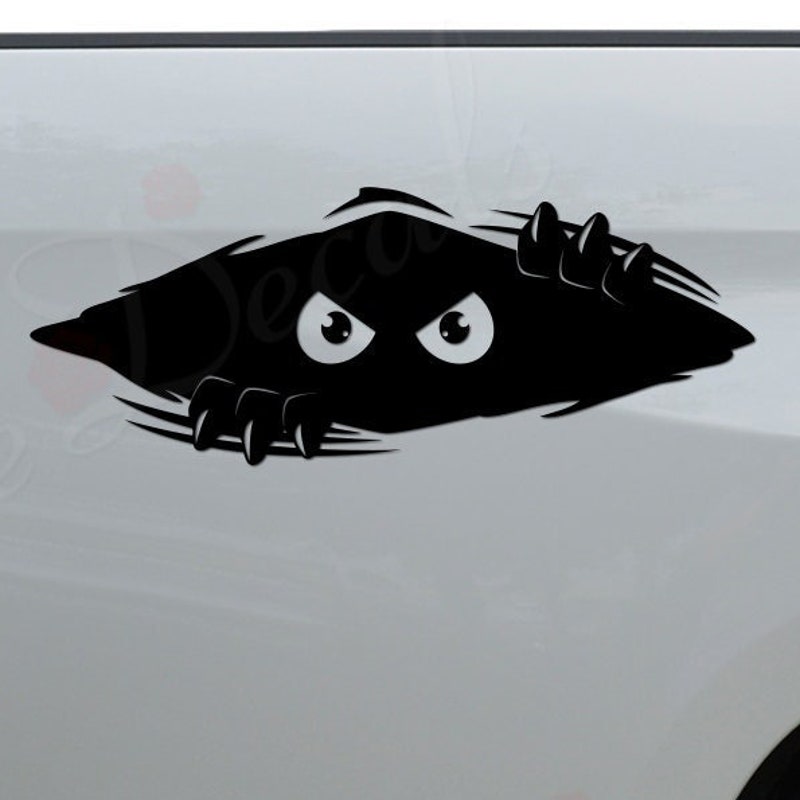Peeping Monster Decal - Etsy