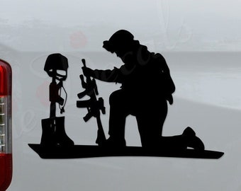 Custom in Loving Memory Memorial Fallen Soldier Military Cross - Etsy