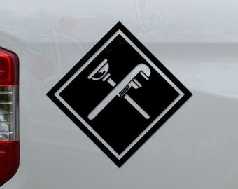Plumber Vinyl Decal - Etsy