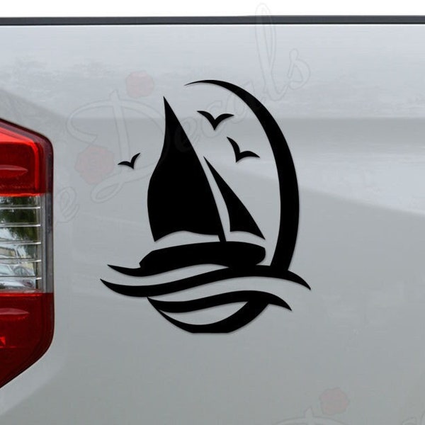 Sailboat Wall Decal - Etsy