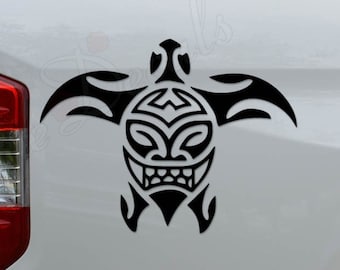 Tribal Turtle Window Decal - Etsy