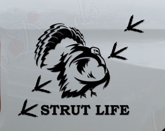 Turkey Prints Tracks Animal Decal Sticker Vinyl Car Home Truck Window ...