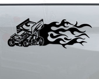Sprint Car Racing Decal - Etsy
