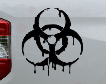 Biohazard Symbol Vinyl Decal Sticker for Window,car,truck,van,laptop ...