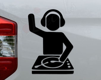 Dj Turntable Vinyl Decal Sticker Bumper Car Truck Window - Etsy