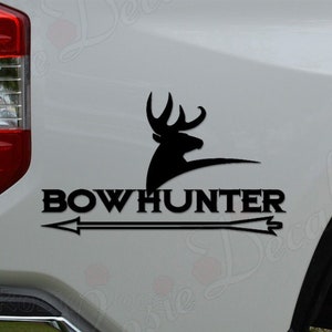 Bowhunter Bowhunting Deer Buck Hunting Die Cut Vinyl Decal Sticker for ...