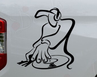Dj Turntable Vinyl Decal Sticker Bumper Car Truck Window - Etsy