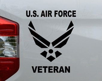 USAF Air Force Veteran Car Truck Window Laptop Decal Sticker - Etsy
