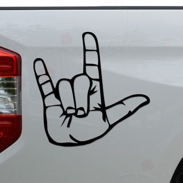 Asl I Love You Stickers - Etsy