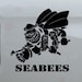 Navy Seabees Military Mechanic Construction Worker Die Cut Vinyl Decal ...