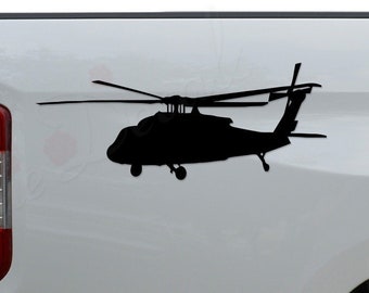 UH-60 Blackhawk Helicopter Vinyl Decal Army Aviation - Etsy