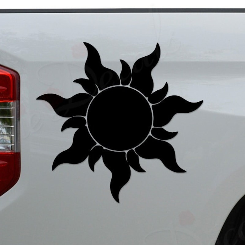 Tangled Sun Sticker - Etsy