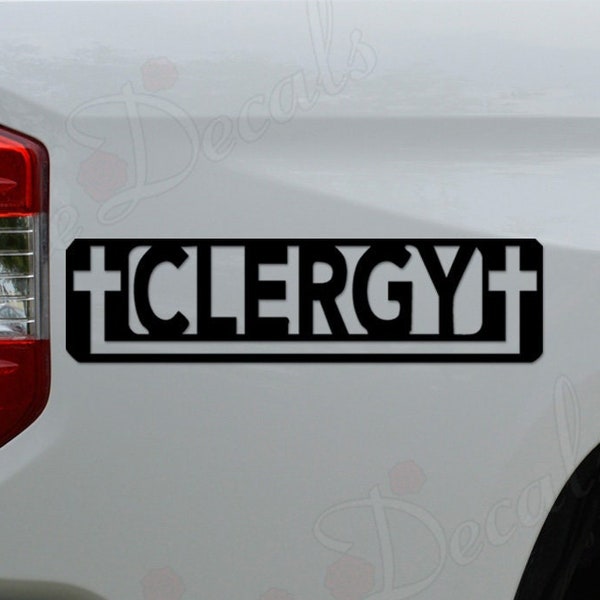 Clergy Car Decal - Etsy