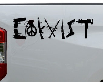 Coexist Vinyl Window Decal - Etsy