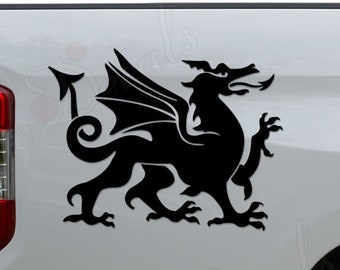 Welsh Dragon Decal - Etsy