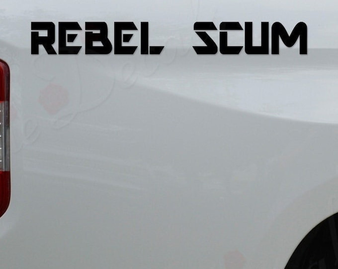 Rebel Scum Decal / Rebel Alliance Star Wars Sticker / Star Wars Fan Art ...