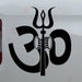 Lord Shiva Aum Om Yoga Die Cut Vinyl Decal Sticker for Car Truck ...