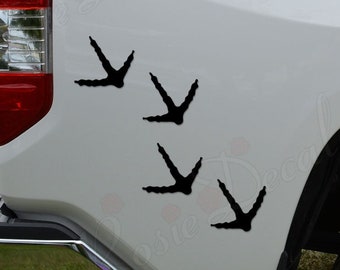 Turkey Prints Tracks Animal Decal Sticker Vinyl Car Home Truck Window ...