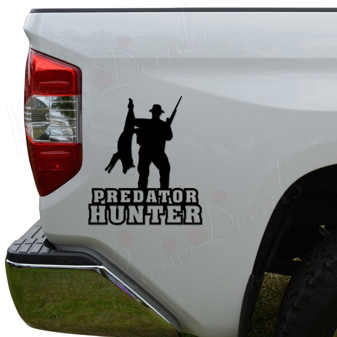 Predator Hunter Wolf Hunting Die Cut Vinyl Decal Sticker for Car Truck ...