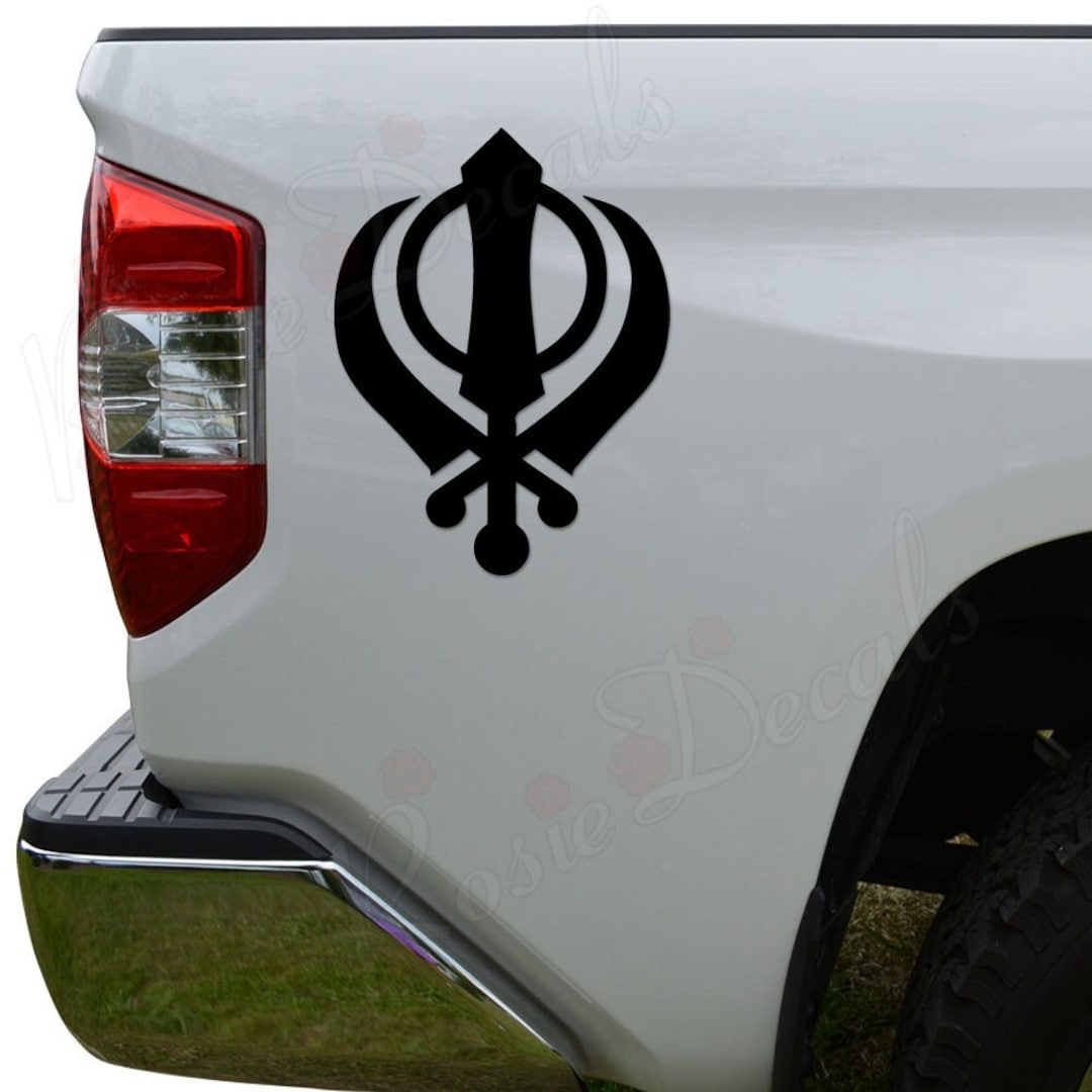 Khanda Sikh Sikhism Dharma Die Cut Vinyl Decal Sticker for Car Truck ...