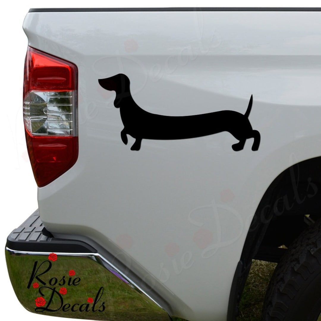 Wiener Dog Dachshund Hound Hunting Pet Die Cut Vinyl Decal Sticker for ...