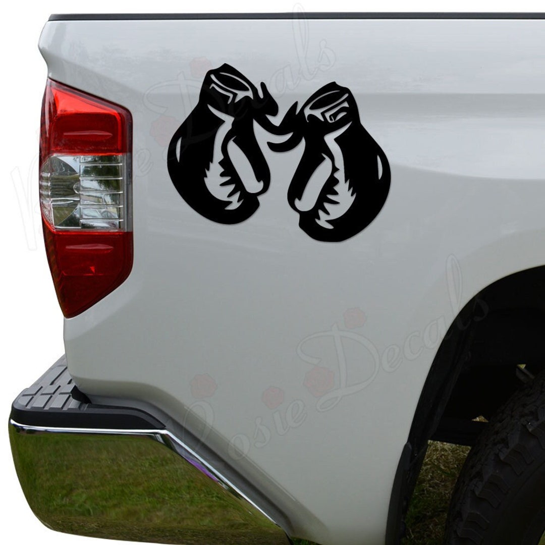 Boxing Gloves Boxer Ring Sports Die Cut Vinyl Decal Sticker for Car ...