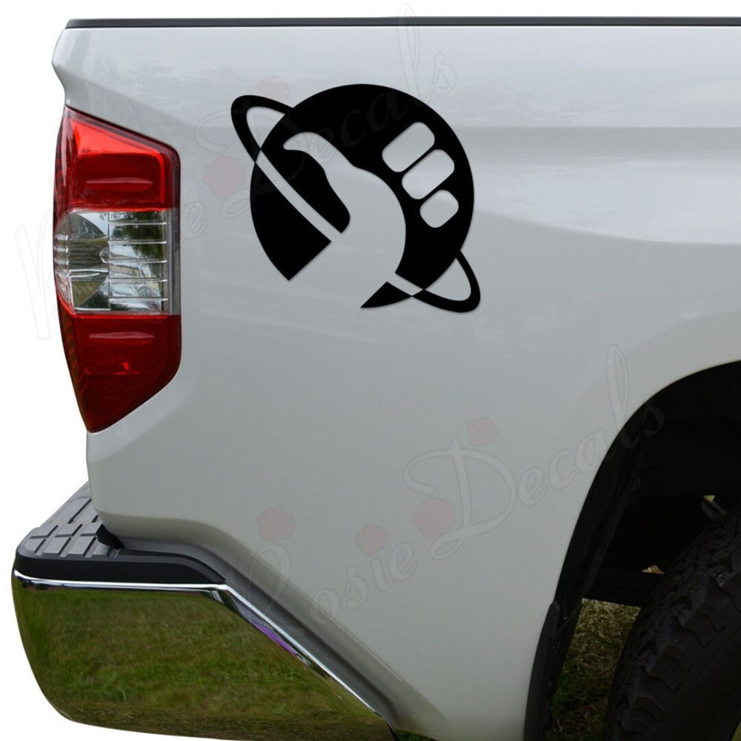Hitchhiker Galaxy Thumb UP Die Cut Vinyl Decal Sticker for Car Truck ...