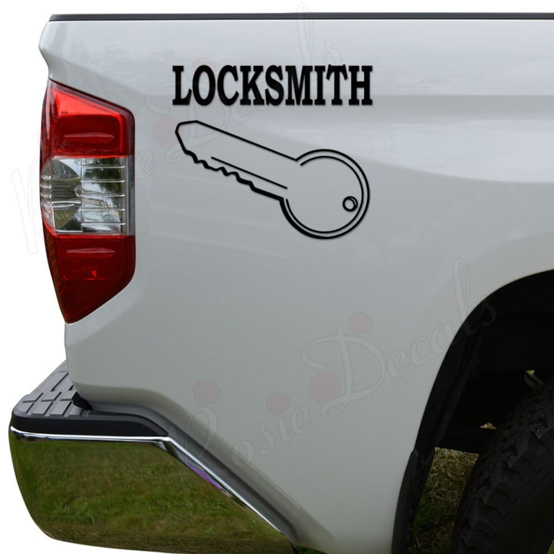 Locksmith Key Door Lock Safe Die Cut Vinyl Decal Sticker for Car Truck ...