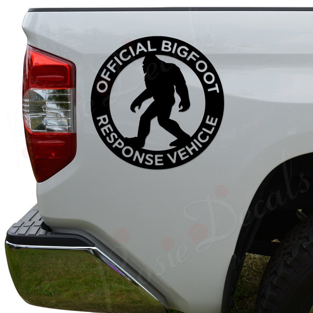 Official Bigfoot Response Vehicle Yeti Sasquatch Die Cut Vinyl Decal ...