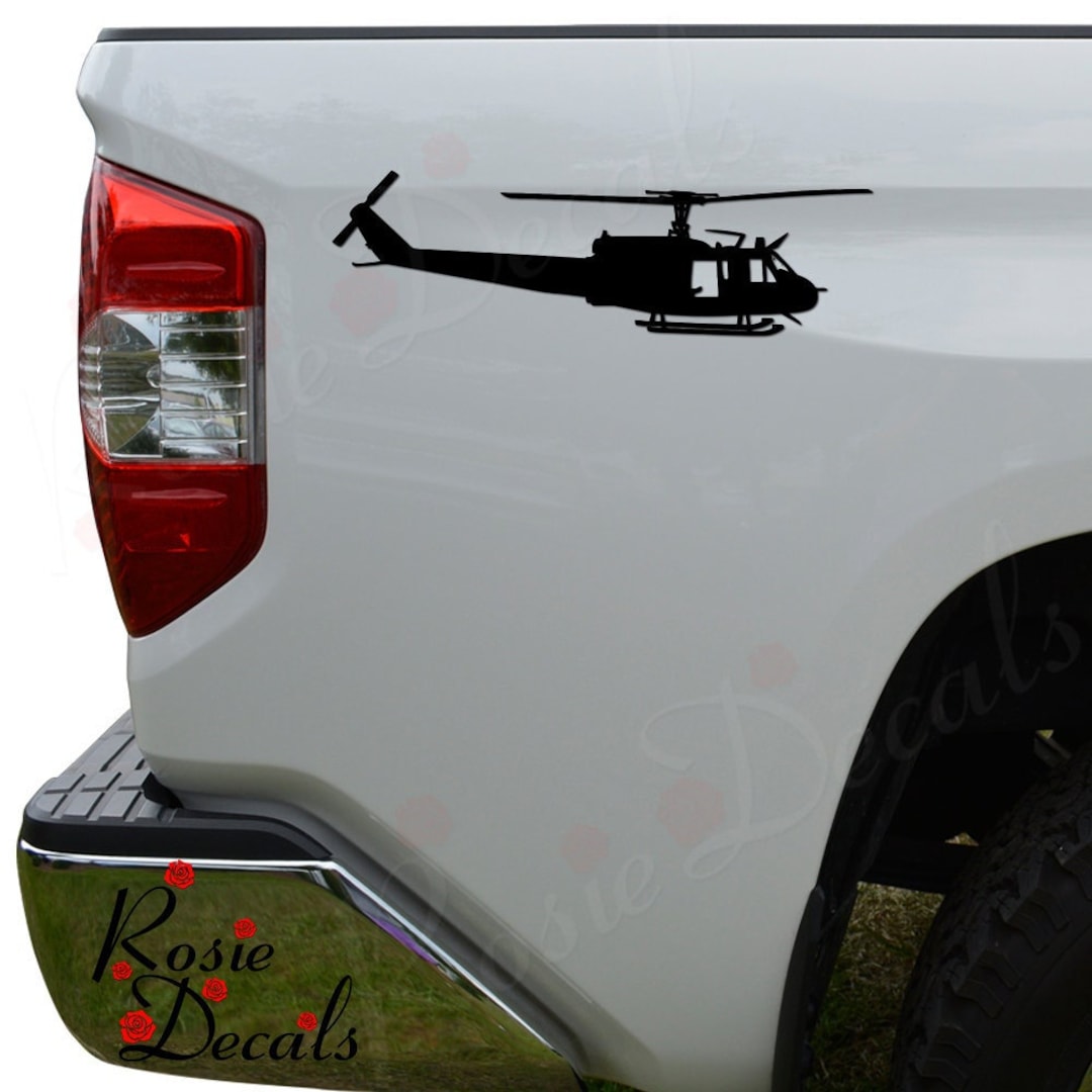 Iroquois Huey Helicopter UH-1 Military Pilot #01 Die Cut Vinyl Decal ...