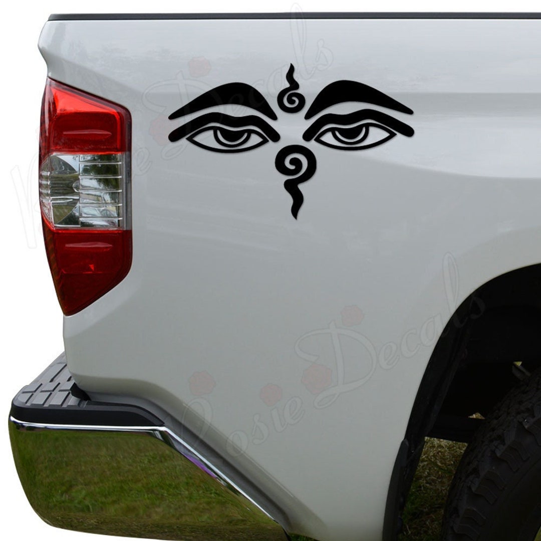 Buddha Eyes of Wisdom Buddhist Buddhism Die Cut Vinyl Decal Sticker for ...