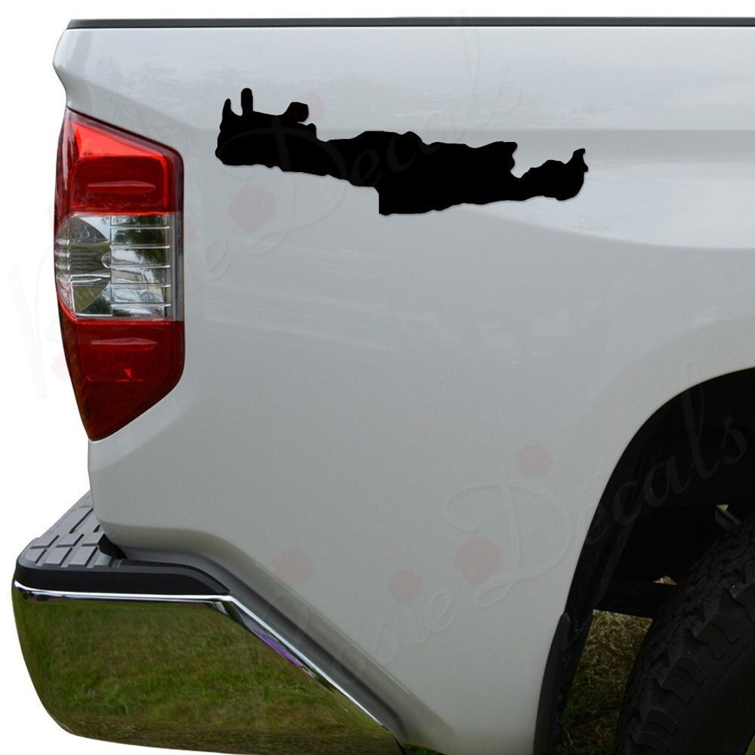 Crete Island Greece Map Die Cut Vinyl Decal Sticker for Car Truck ...