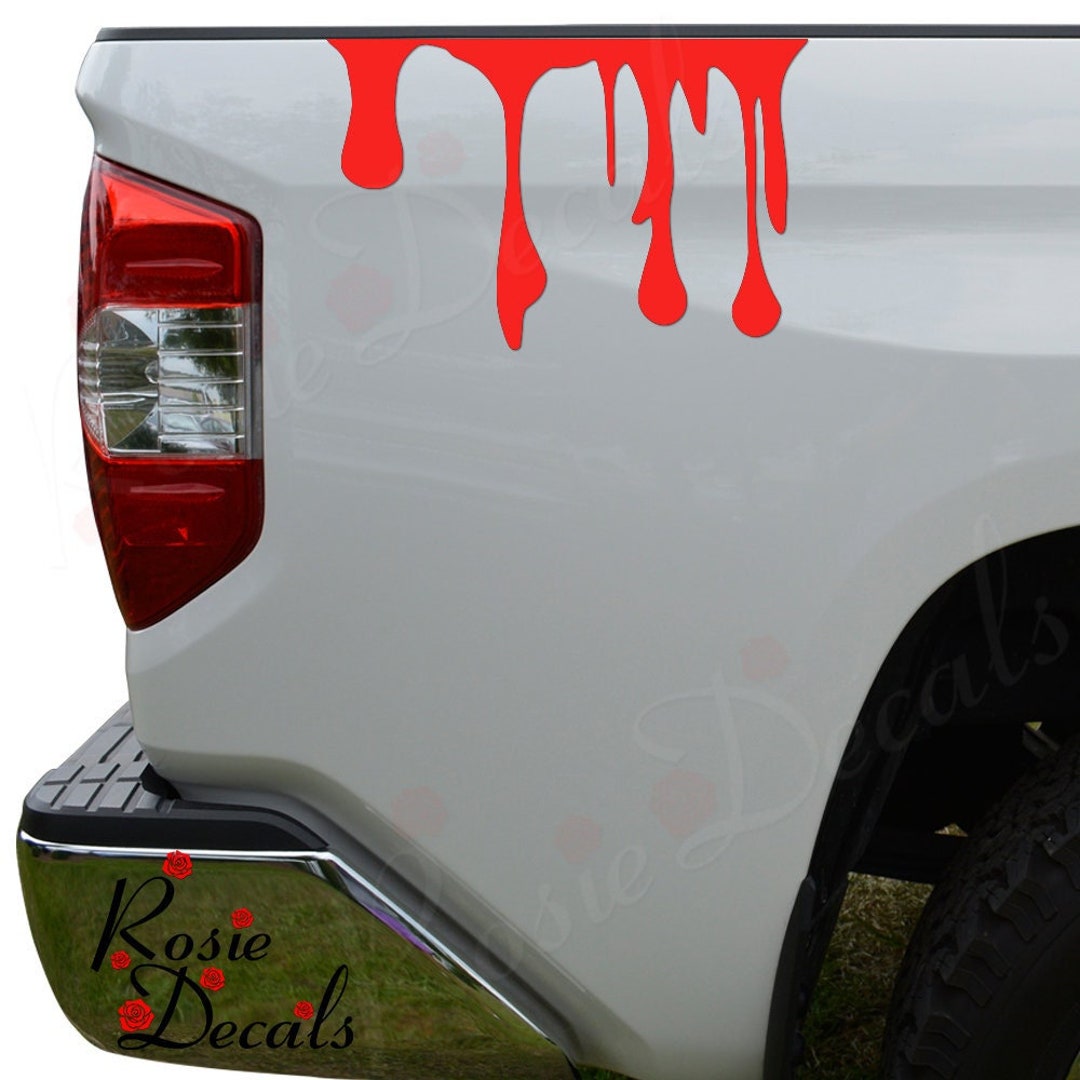 Blood Drips Bleeding Dripping Die Cut Vinyl Decal Sticker for Car Truck ...