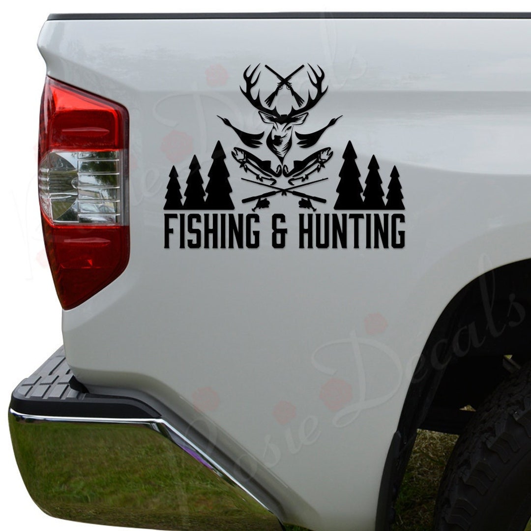Fishing Hunting Outdoor Mountain Deer Buck Fish Duck Die Cut Vinyl ...