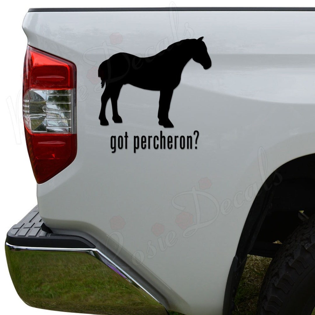 Got Percheron Horse Riding Farm Ranch Die Cut Vinyl Decal Sticker for ...