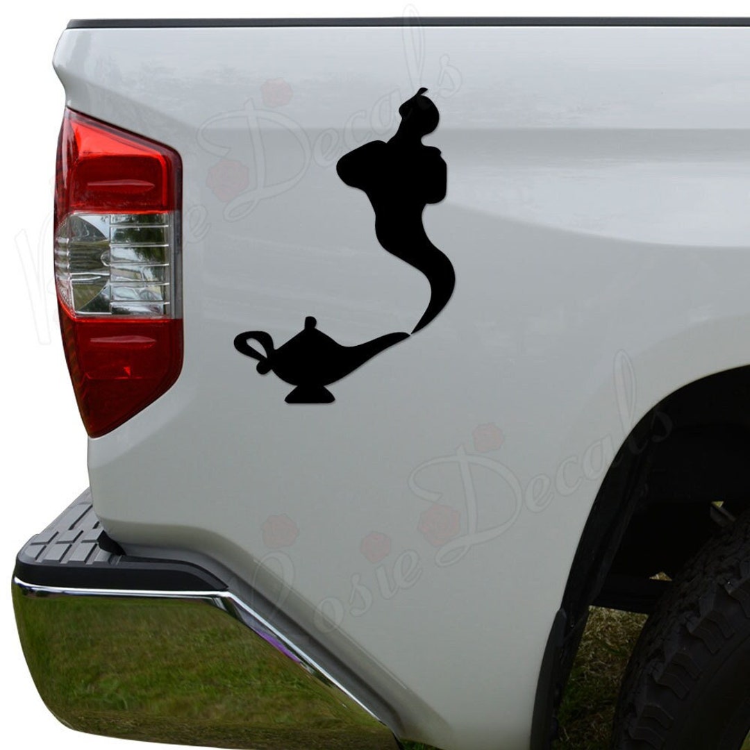 Aladdin Genie Magic Lamp Three Wishes Die Cut Vinyl Decal Sticker for ...