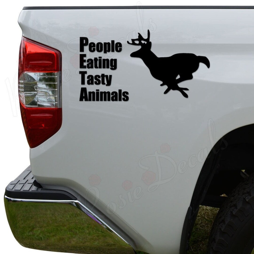 PETA People Eating Tasty Animals Die Cut Vinyl Decal Sticker for Car ...